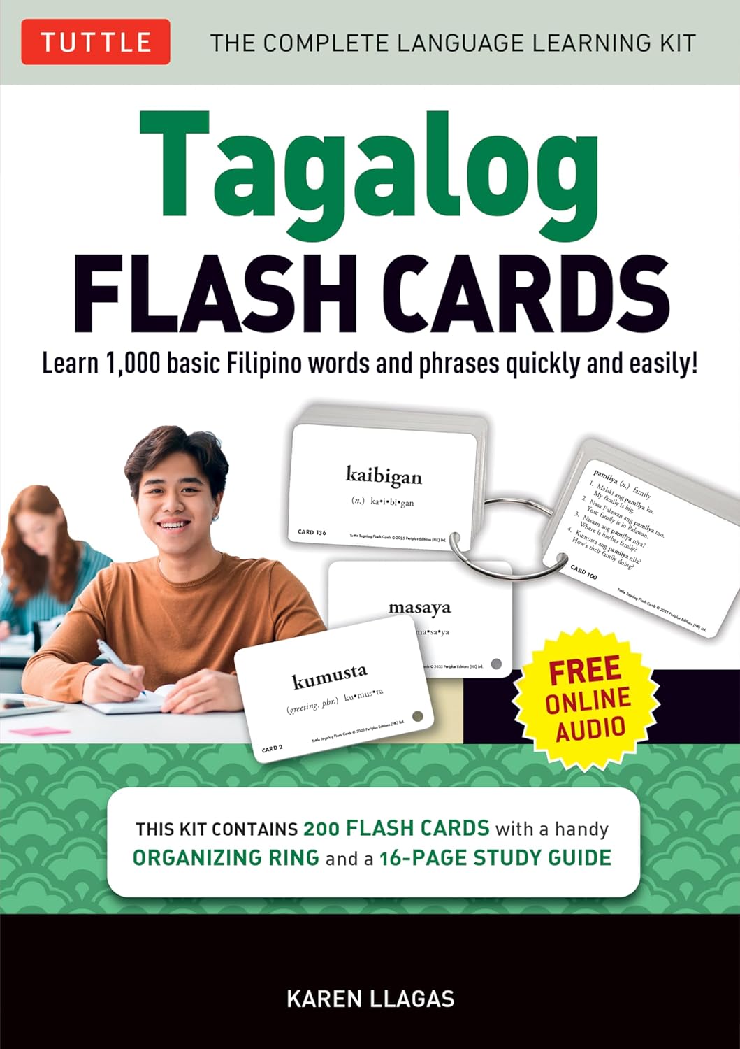 Tagalog Flash Cards Kit: Learn 1,000 Basic Filipino Words and Phrases ...